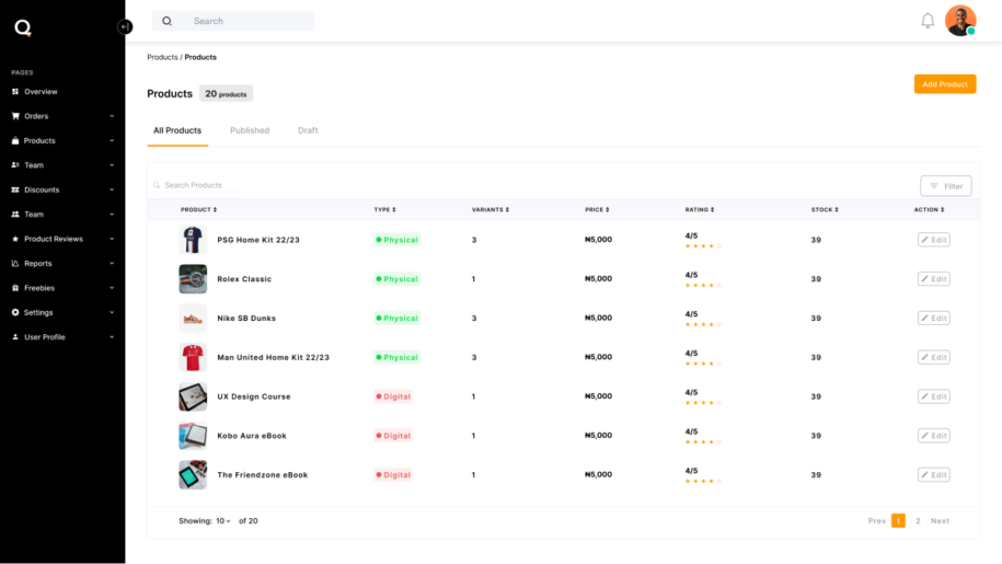 QShop - Create a Free Online Store in minutes